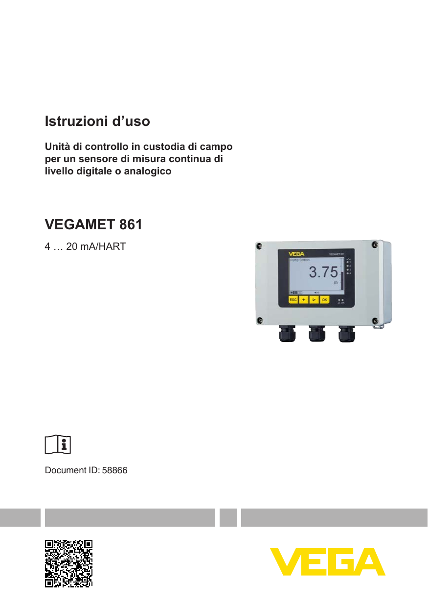 Vega VEGAMET 861 Robust controller and display instrument for level ...