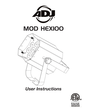 ADJ MOD HEX100 User Manual | Manualzz