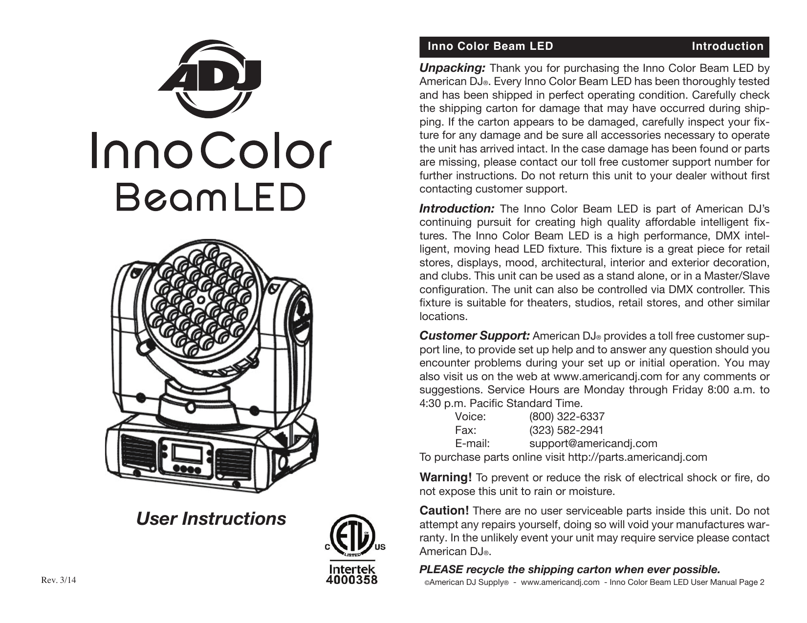 Inno Beam Led Manual - The Best Picture Of Beam
