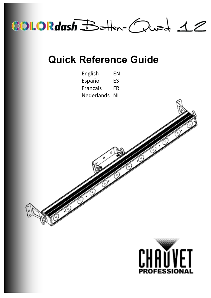 Chauvet COLORdash Quick Reference Guide | Manualzz