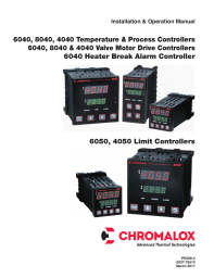 Chromalox 4040 - Quick start Guide, Installation and Operation Manual