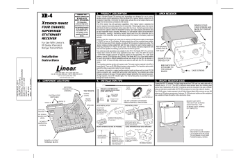 Linear XR XR-4 Installation Instructions | Manualzz