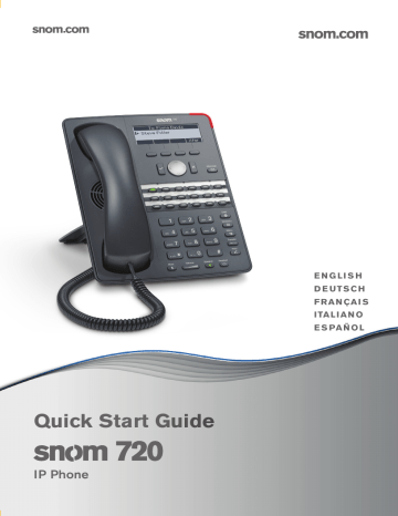 Snom 720 Quick Installation Guide | Manualzz