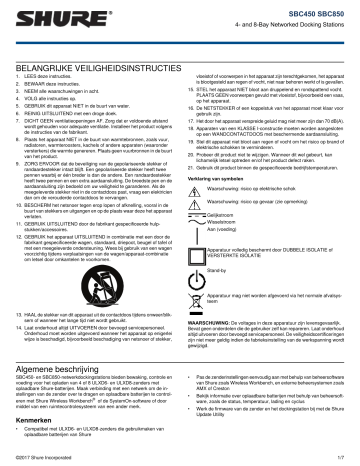 Shure SBC450-850 4- and 8-Bay Networked Docking Stations ...
