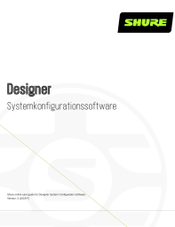 Shure DESIGNER - User Guide | manualzz.com