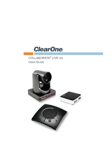 Clearone COLLABORATE Live 300 User Guide | Manualzz