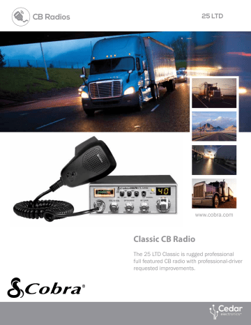 Cobra 25 LTD Classic CB Radio Specification | Manualzz