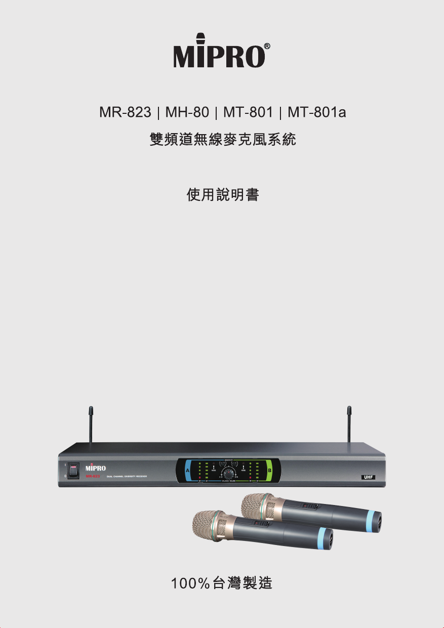Mipro MT-801 User guide | Manualzz