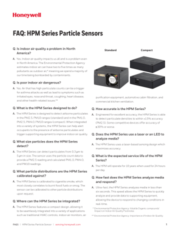 HPM Series Standard, HPM Series Compact FAQ | Manualzz