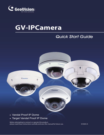 GeoVision IP Camera Quick Start Guide | Manualzz
