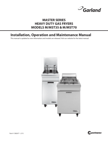 Garland Induction Grill Gas Range Owner Instruction Manual | Manualzz