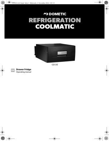 Dometic Coolmatic CD30 Drawer Fridge Operating manual | Manualzz
