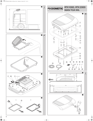 Dometic CoolAir RTX1000, RTX2000 Assembly kit Installation manual ...