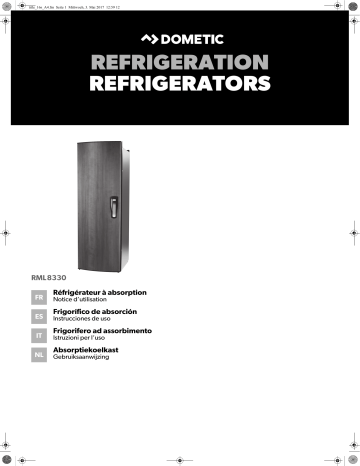 Dometic RML8330 Absorber refrigerator Mode d'emploi | Manualzz