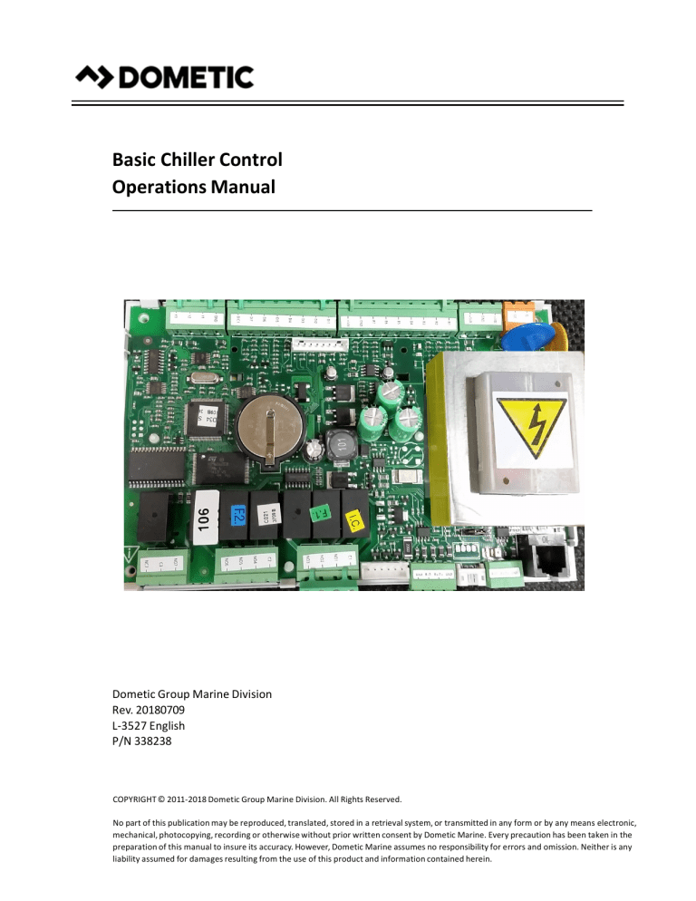Dometic Basic Chiller Control Operating instructions | Manualzz