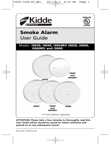 Kidde i9040 Smoke Alarm User Guide | Manualzz