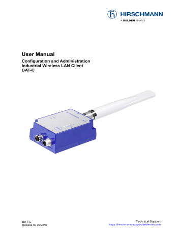 Hirschmann BAT-C Industrial Wireless LAN Client User Manual | Manualzz