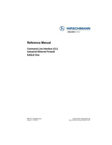 Hirschmann EAGLE One Industrial Ethernet Firewall Reference Manual ...