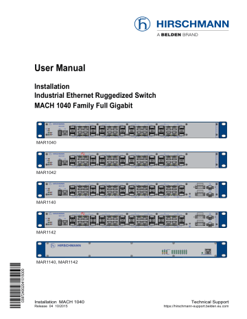 Hirschmann MACH1040 User Manual | Manualzz