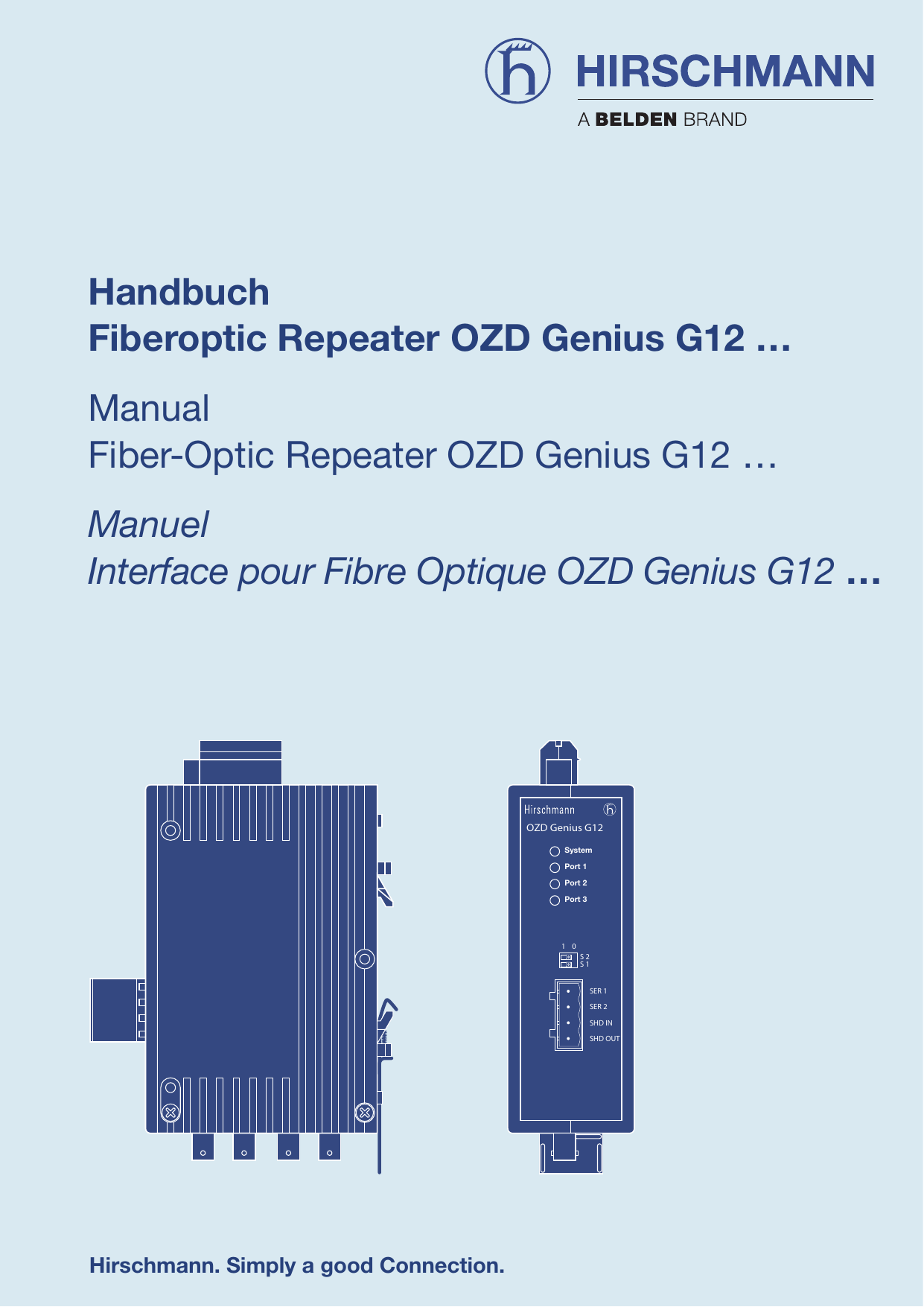 Hirschmann OZD Genius G12 Fiber-Optic Repeater User Manual | Manualzz