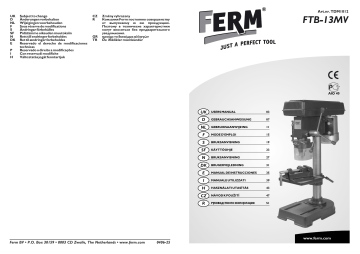 Ferm TDM1012 FTB-13 Bench pillar dril with machine clamp ...