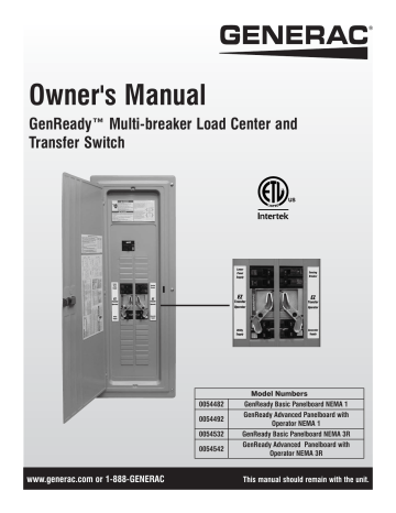 Generac 200-Amp GenReady Advanced Load Center Automatic, 55% OFF