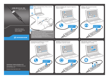 Sennheiser USB-ED CC 01 MS Quick Guide | Manualzz