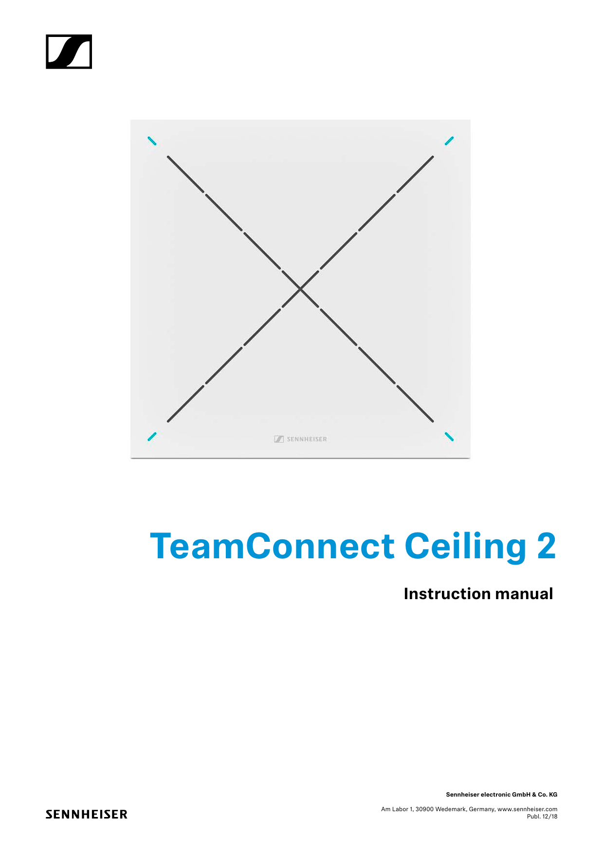 Sennheiser TeamConnect Ceiling 2 Instruction Manual | Manualzz