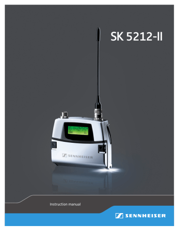 Sennheiser SK 5212-II Instruction Manual | Manualzz