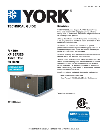 YORK XP Large Sunline Technical Guide | Manualzz