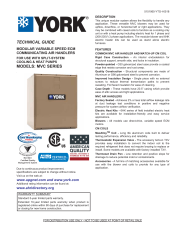 YORK MVC Technical Guide | Manualzz