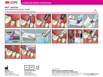 3M RelyX™ Luting Plus Cement Application Guide | Manualzz