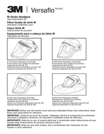 3M Versaflo™ Respiratory Helmet Assembly M-407, Flame Resistant Shroud ...
