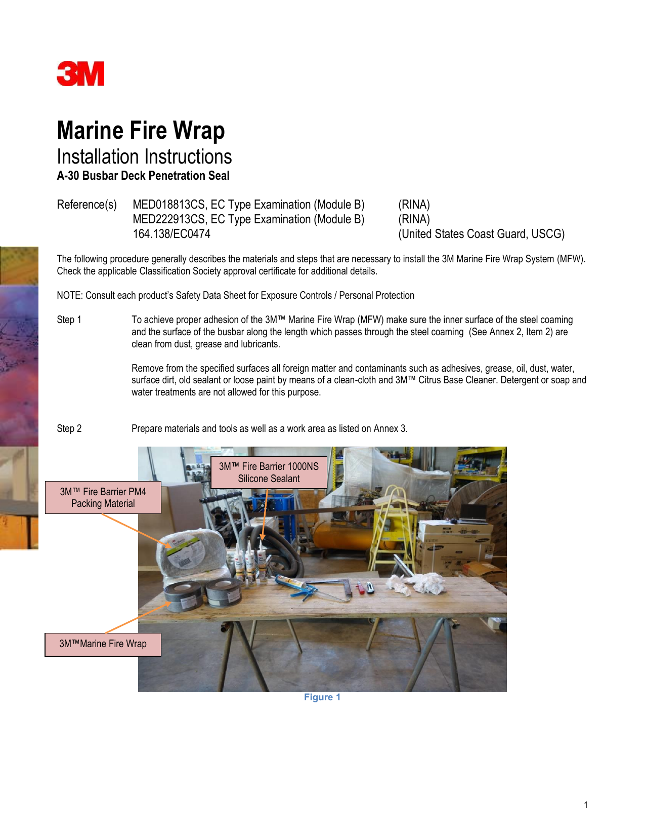 3M Marine Fire Wrap Instruction | Manualzz