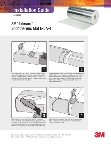 3M Interam™ Endothermic Mat E-5A-4 Application Guide | Manualzz