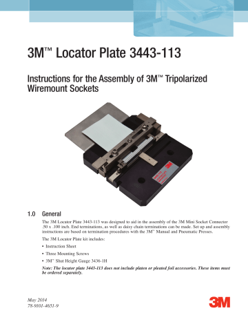3M Locator Plates Instruction | Manualzz
