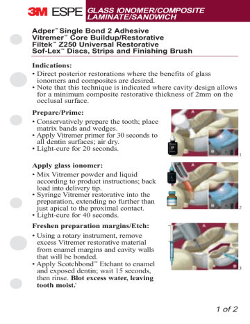 3M Filtek™ Z250 Universal Restorative Application Guide | Manualzz