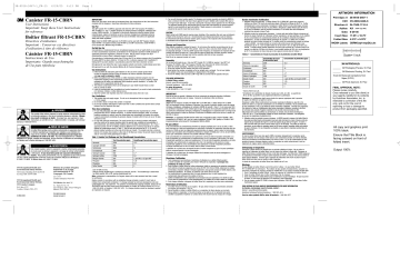 3M Canister FR-15-CBRN 4/Case Instruction | Manualzz