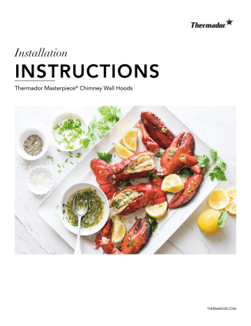 Thermador HMCB36WS 36-Inch Pyramid Chimney Wall Hood Installation ...