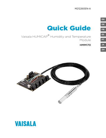 Vaisala HMM170 Manual | Manualzz