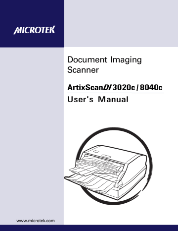 Microtek ArtixScan DI 8040c MSS-1200T3ADF User Manual | Manualzz