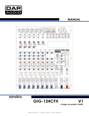 DAP Audio D2285 GIG-124CFX Manual de usuario | Manualzz
