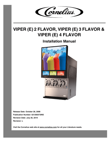 Cornelius Viper Elite Installation Manual | Manualzz