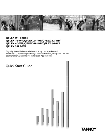 Tannoy QFLEX 40-WP Quick Start Guide | Manualzz