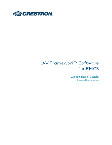 Crestron RMC3 Guide | Manualzz