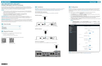 Crestron AM-USB-WIFI Quick Start | Manualzz