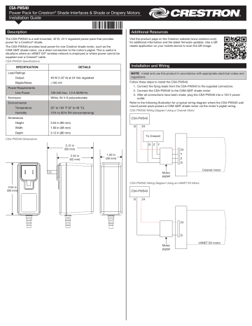 Crestron CSS Installation Guide | Manualzz