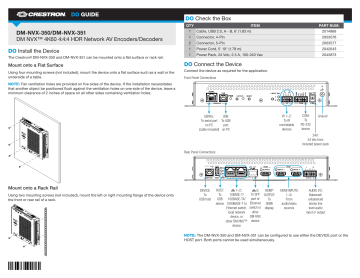 Crestron DM-NVX-350 Guide | Manualzz