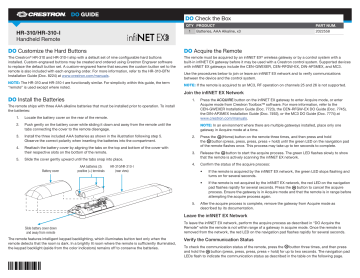 Crestron HR-310 Guide | Manualzz