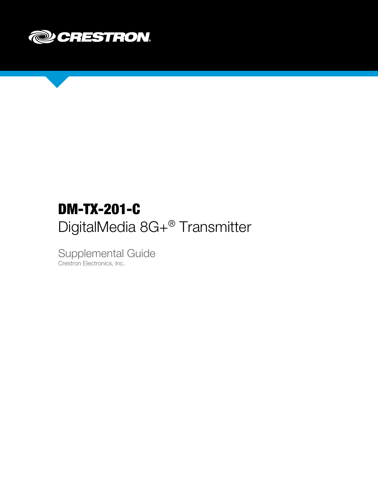Crestron DM-TX-201-C Guide | Manualzz